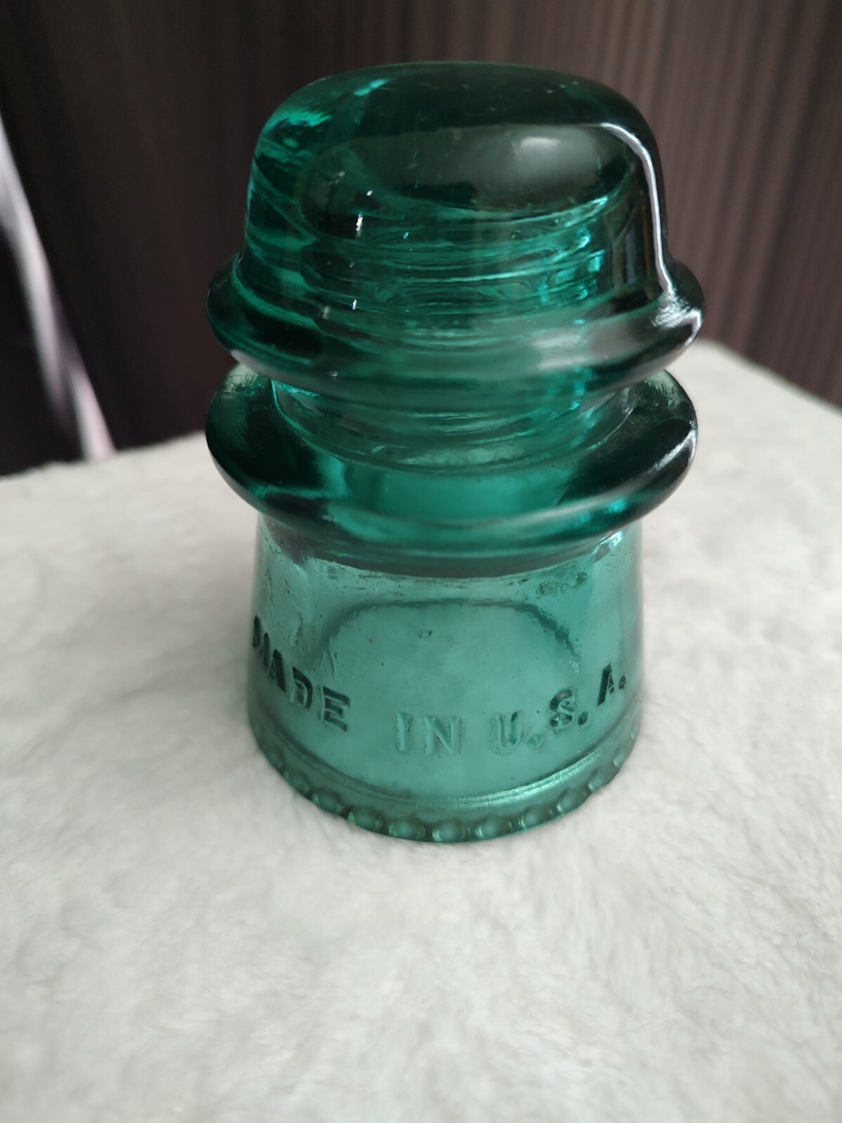 Vintage Hemingway Glass Insulator, No. 42 Glass Insulator, Double ...
