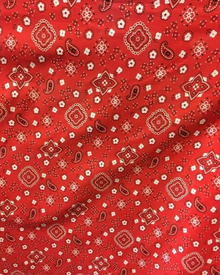 Red Bandana Print