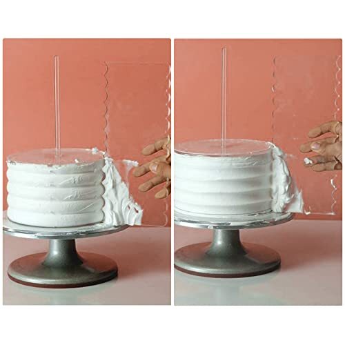 11 Pieces Acrylic Cake Discs Set Clear Cake Decorating Supplies with 6 ...