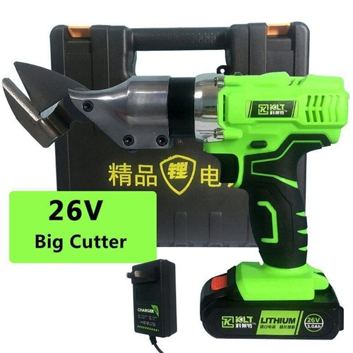 26V Portable Cordless Rechargeable Electric Scissor Metal Sheet Shear ...
