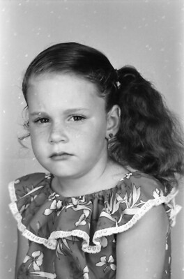 Vintage 1970's Modelling Photo Negative Model Little Girl | eBay