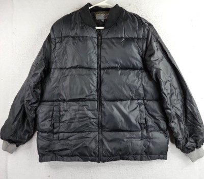 Vintage Sportier Down Mens Black Convertable Jacket Down Puffer Vest ...