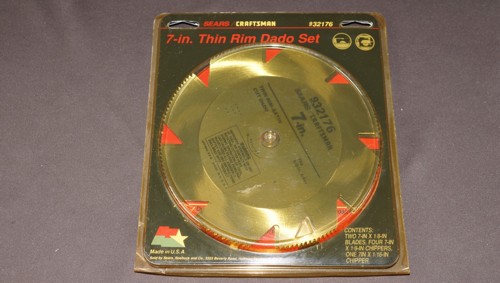Craftsman 7 Inch Thin Rim Satin Cut Dado Set 932176 32176 for sale ...