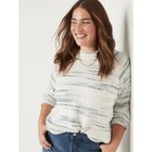 Old Navy • Women’s Slouchy Multicolor Space Dye Crew Neck Sweater Size ...