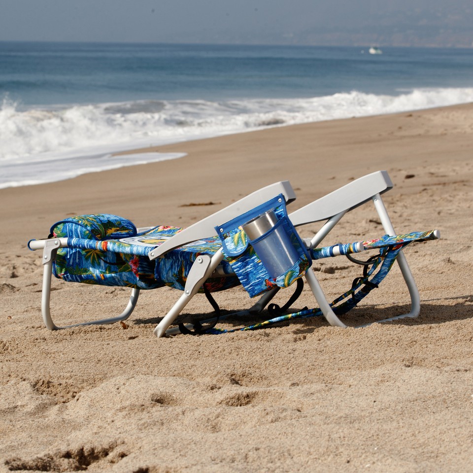 2-Pack Tommy Bahama Beach Chair, Lay Flat, Reclining, Folding, Backpack ...