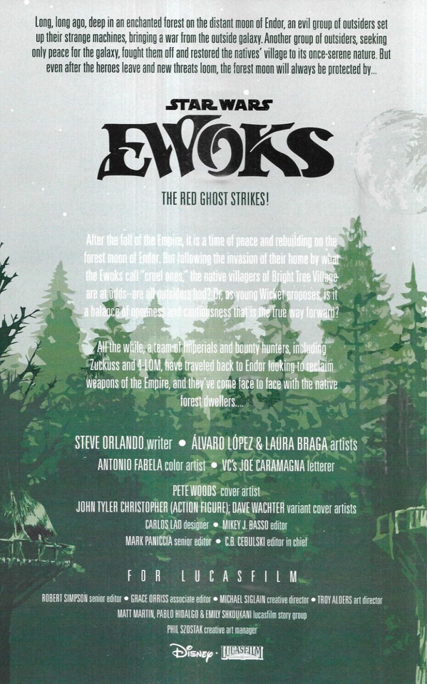 Star Wars Ewoks Comic 2 First Print Cover A Woods 2024 Orlando Marvel ...