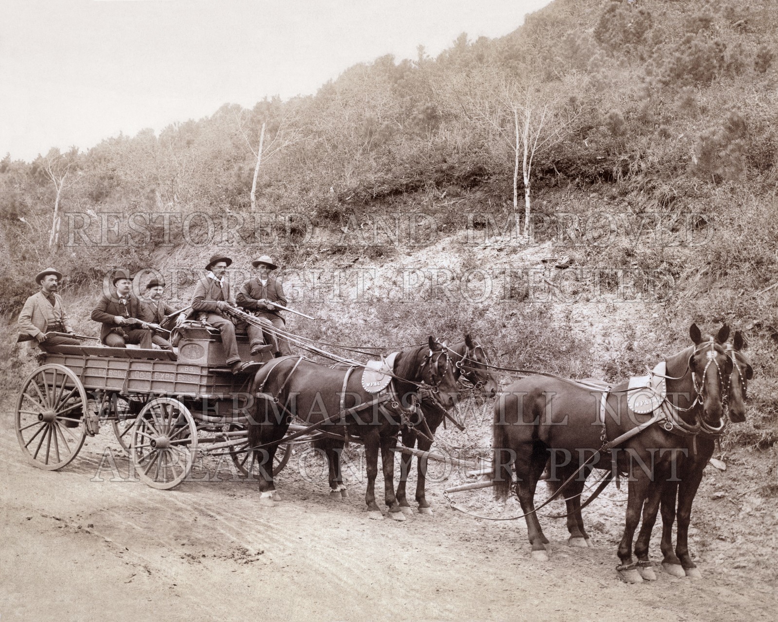 Wells Fargo wagon guards gold Deadwood SD 1890 photo 5x7 or request ...