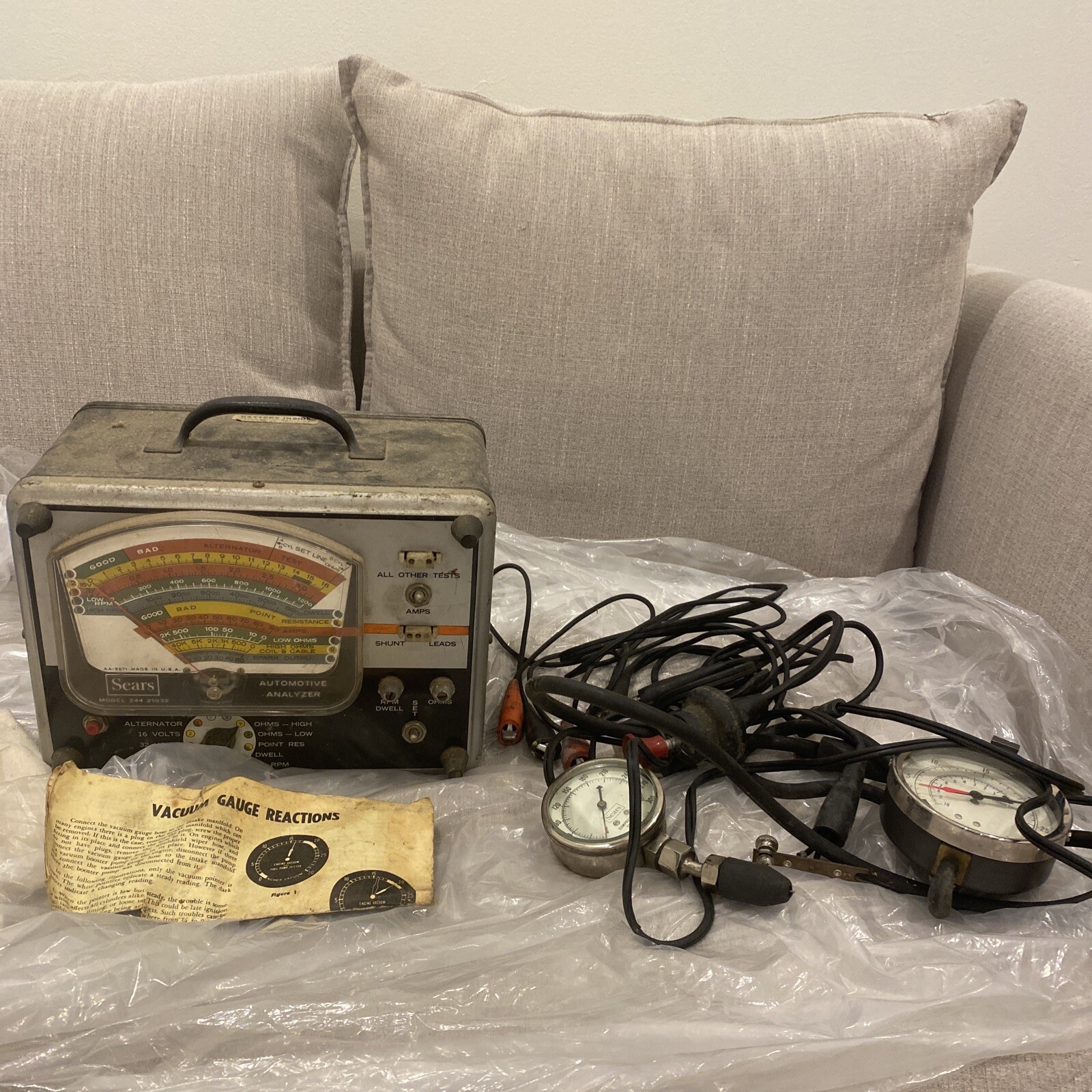 Sears Super Automotive Analyzer Model 244-21032 | 244-21032 | Analog ...