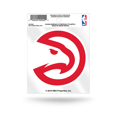 Atlanta Hawks Logo Static Cling Sticker NEW!! Window or Car! NBA | eBay