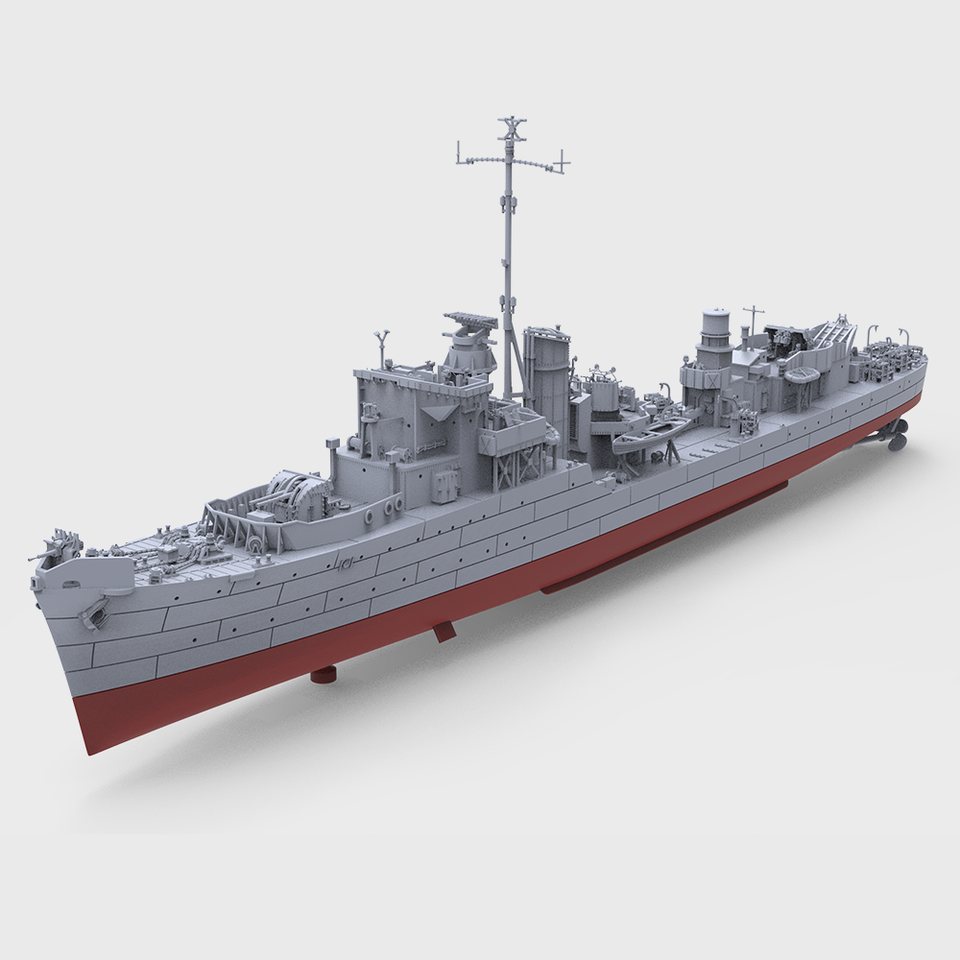 Model Kits 1/700 Hunt-Class French Destroyer La Combattante 1944 | eBay
