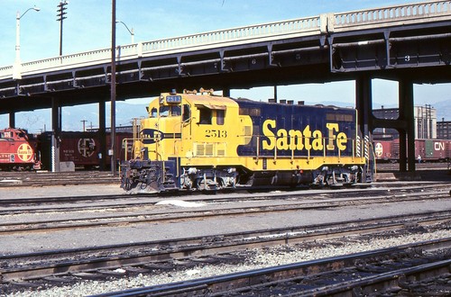 Original Slide-Santa Fe CF7 #2513 Roster View/ San Bernardino,CA ...