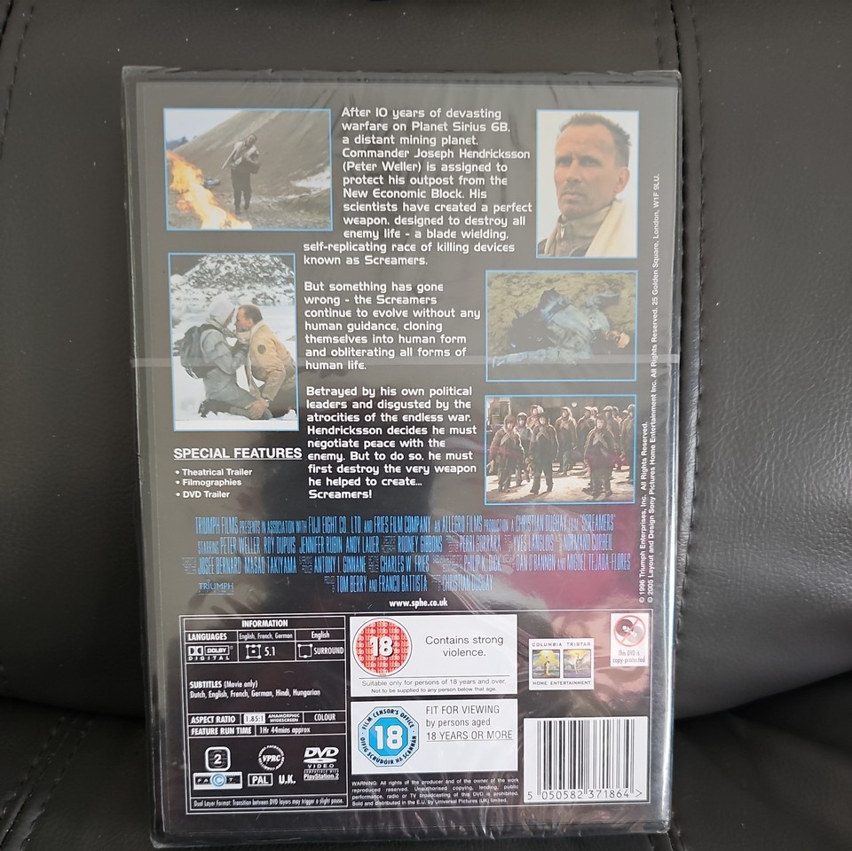 Screamers [DVD] (1995) - DVD - New Sealed | eBay UK