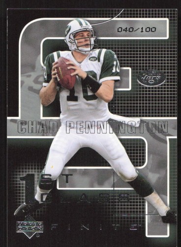 2003 Upper Deck Finite Chad Pennington #/100 #190 Card | eBay