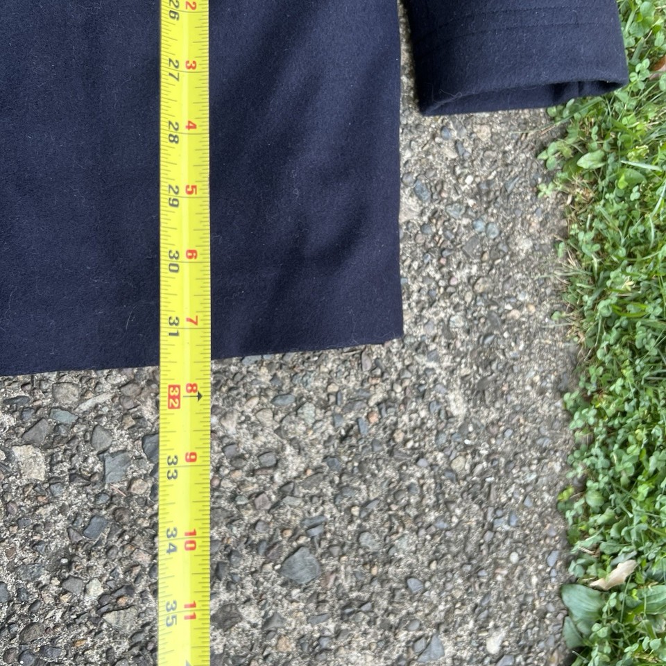 Vintage New York Police Peacoat Jacket NYPD Wool Reefer Choker Plaid ...