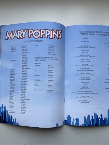 MARY POPPINS the Musical TOUR theatre Large Programme | eBay UK