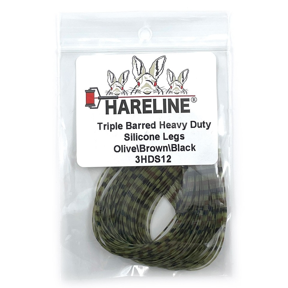 TRIPLE BARRED HEAVY DUTY SILICONE LEGS - Hareline Fly Tying Jig Skirt ...
