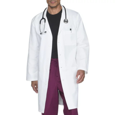 Scrubstar Antimicrobial White Lab Coat Unisex M | eBay