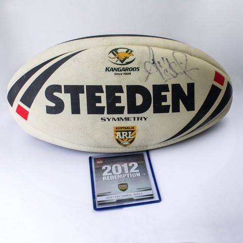 NRL 2012 RUGBY LEAGUE ~ Limited Edition 'Match-Used Ball' Redemption ...