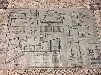 ORIGINAL BLUEPRINT - MUEHLEBACH FIELD / KANSAS CITY MUNICIPAL! KC ...