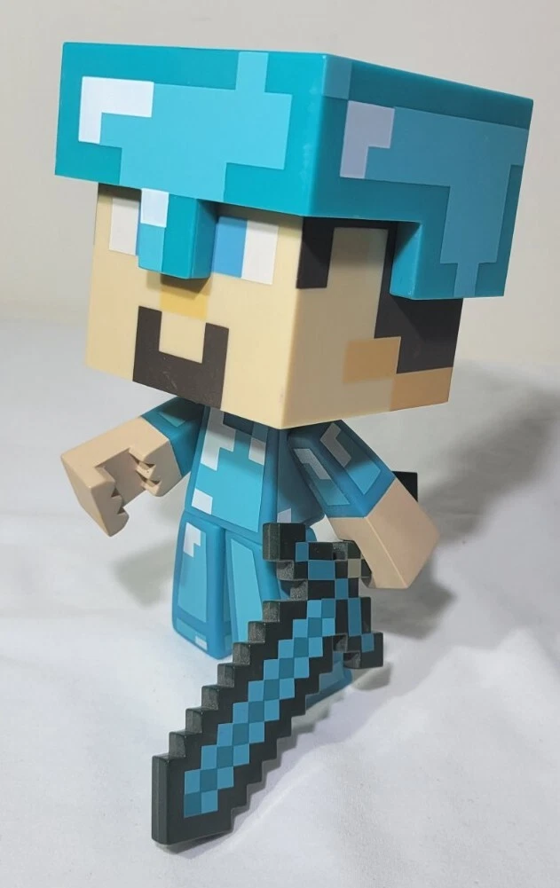 Minecraft Papercraft Steve With Armor And Sword