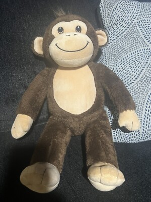 BABW Build a Bear Workshop Smiley Monkey 18" Plush Stuffed Animal Toy ...