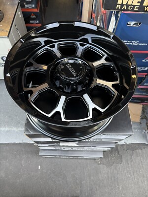 Set 4 20" Ultra 124U Commander Gloss Black Diamond Cut 20x10 Wheels 8x6 ...
