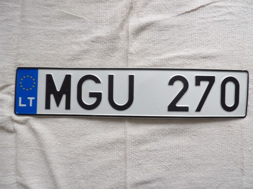 Lithuania European Union car license plate (36) | eBay