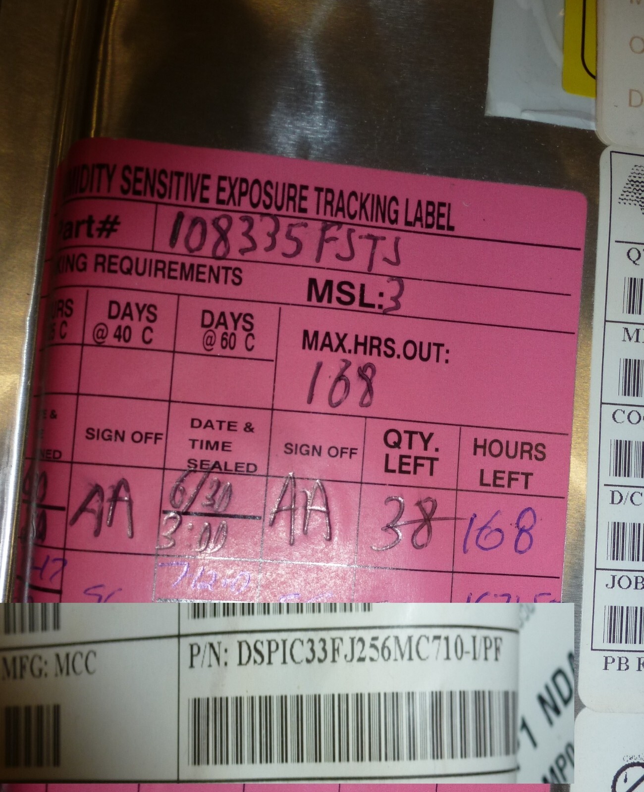 (Qty 36) DSPIC33FJ256MC710-I/PF Microcontroller IC 16-Bit 40 MIPS 256KB ...