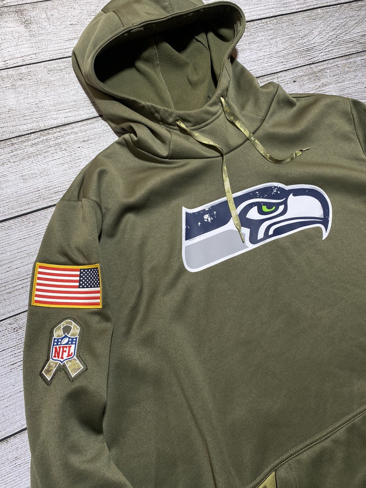 Nike Seattle Seahawks 2022 Salute to Service STS Hoodie Men’s Size 2XL ...
