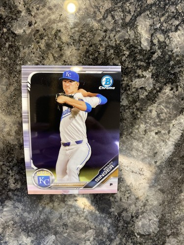2019 Bowman Chrome Prospect Brady Singer #BCP-110 Kansas City Royals ...
