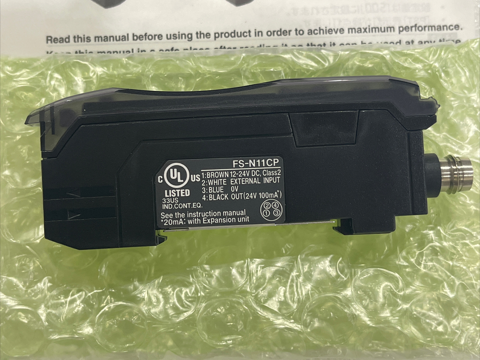NEW Keyence FS-N11CP Digital Fiber Optic Amplifier, no box. ** ship ...