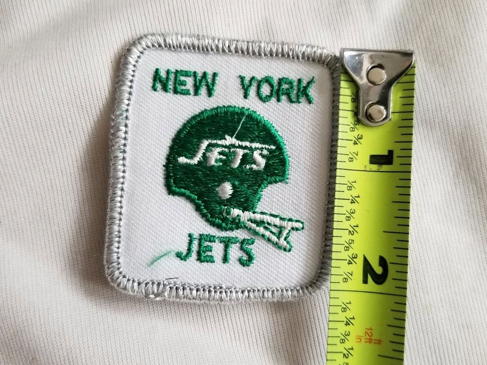Vintage New York Jets 2x RAISED Patch Embroidered Badge Patch Emblem | eBay