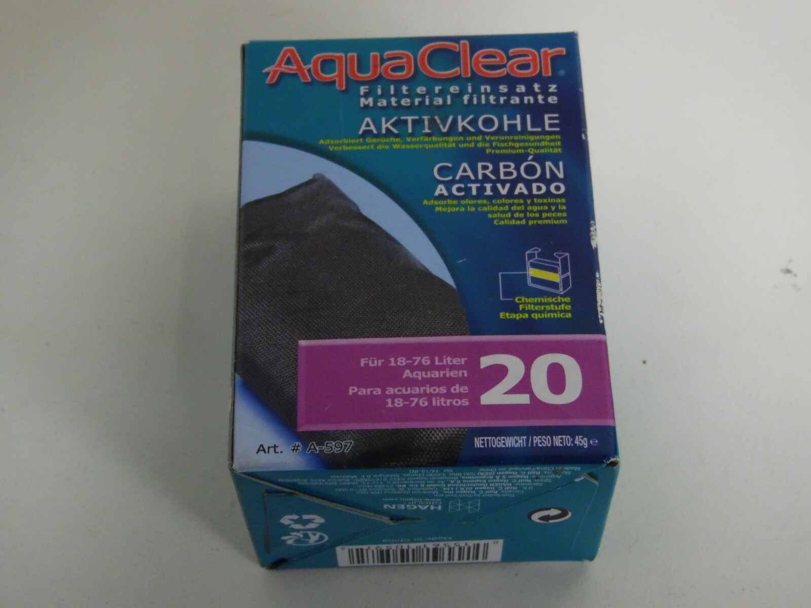 Aquaclear 20 Biomax Insert 5-20 gallon tanks charbon active 15561105972 ...