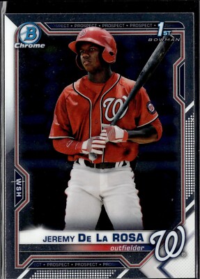 2021 Bowman Chrome Jeremy De La Rosa 1st | eBay