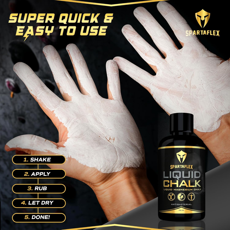 250ml Pro Liquid Chalk for Weightlifting, Rock Climbing, Gym ...