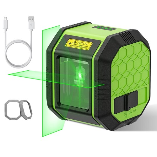 Laser Level, Self leveling Green Cross Line Laser Level 100Ft Accurate ...