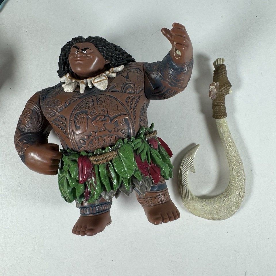 Disney Moana Figures Lot Of 10 Tamatoa Maui Hawk Pua Heihei Pele Te ...
