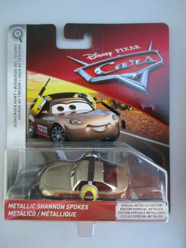 DISNEY PIXAR CARS 3 SCAVENGER HUNT *METALLIC SHANNON SPOKES REPORTER ...