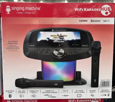 Singing Machine Premium Wifi Karaoke System with 10.1" Touchscreen ...