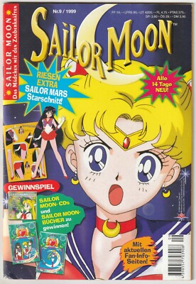 SAILOR MOON #9/1999 + Extra/Beilage Starschnitt & Poster Ehapa ...