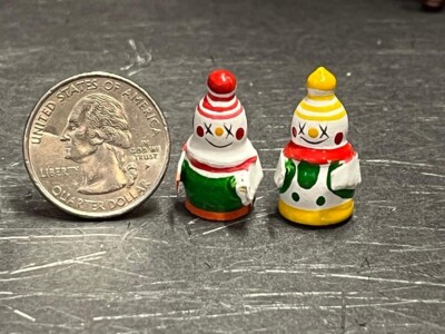 Dollhouse Miniature Doll Clowns 1 inch tall 1:12 inch scale C159 Dollys ...