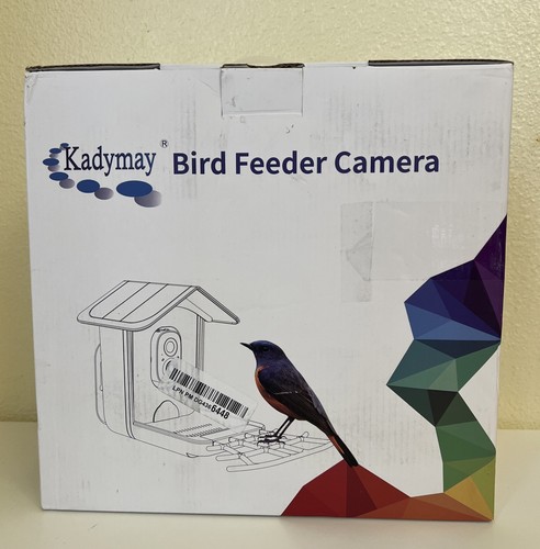 KADYMAY Bird Feeder with Camera, Live Video &Playback, Solar Powered ...