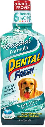 New Formula Dental Care Water Additive for Dogs Plaque Remover 17 Oz | eBay