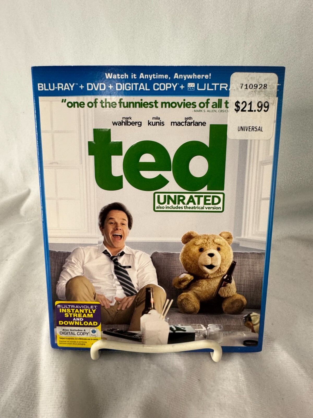 Ted (Blu-ray/DVD, 2014, 2-Disc Set, Includes Digital Copy UltraViolet ...