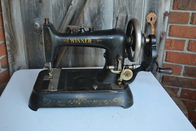 Antique Winner Sewing Machine Hand Crank | eBay