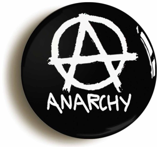 ANARCHY BADGE BUTTON PIN (1inch/25mm diameter) PUNK ROCK POLITICS SONS ...