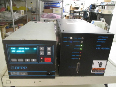 RFPP LF-5 RF Generator, AMAT 0920-01014, with Astech ATL-100RA RF Match ...