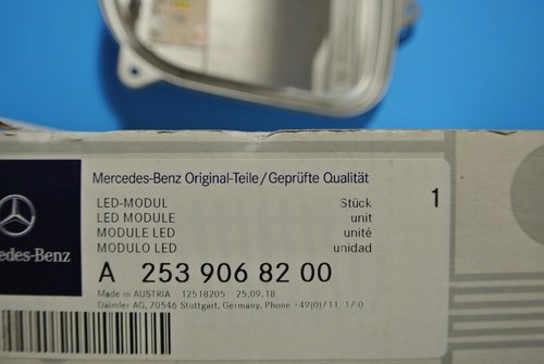 OEM Mercedes GLC W253 X253 LED Headlight DRL Module Diode Control ...