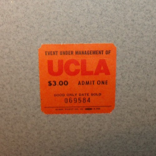 UCLA Bruins General Admission Orange Vintage Event Management Ticket ...