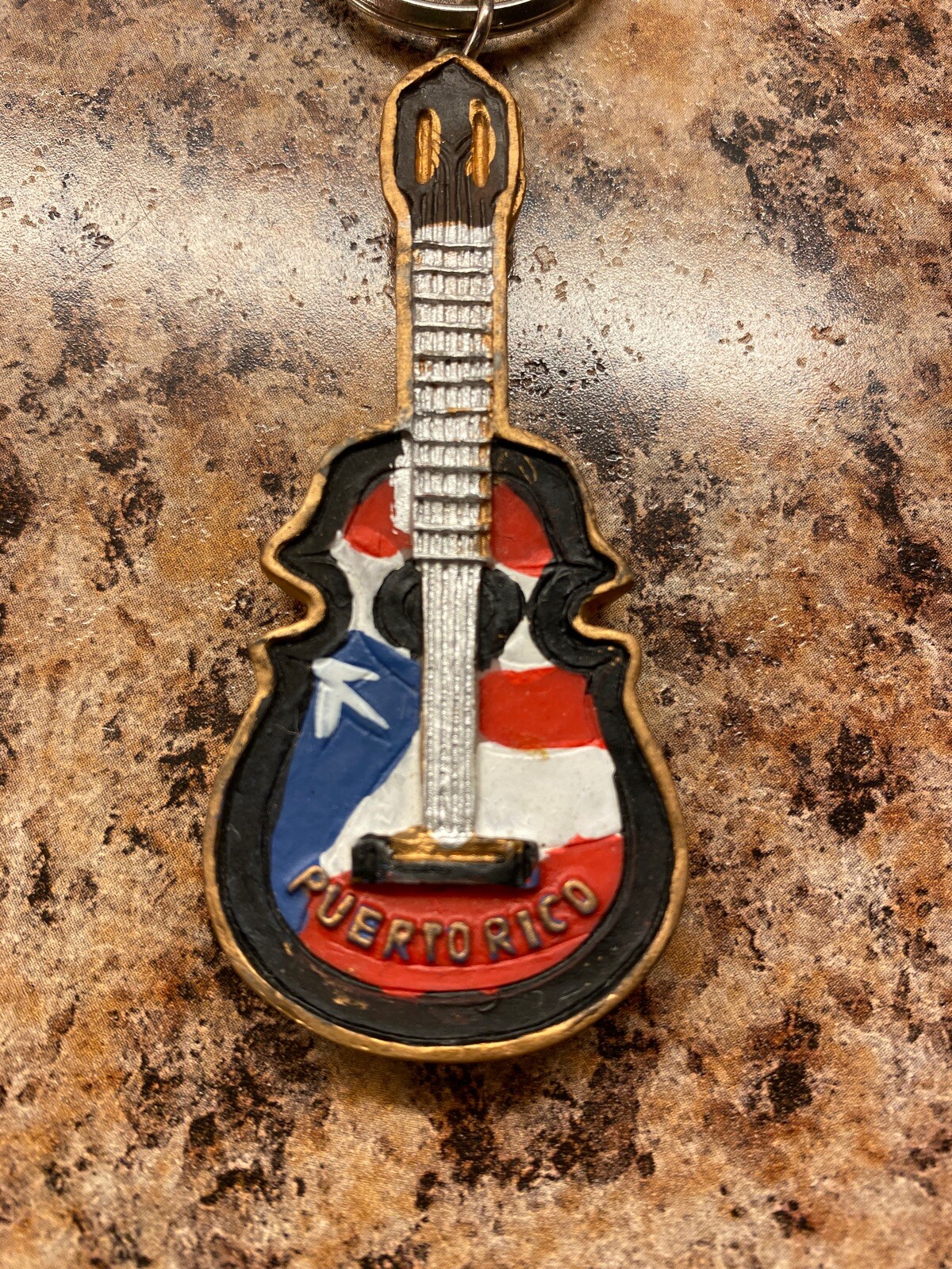 Puerto Rico Flag Guitar Keychain | eBay